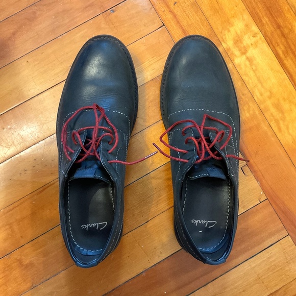 Clarks | Shoes | Black Leather Dress Shoes Clarks 75 | Poshmark